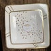 Gold and Pearl Square Paper Plates- Desert Plates (7.5 Inch)- Dinner ...