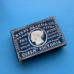 Victorian Pin Box Antique Pin Box Sewing Accessory Kirby Beard and Co ...