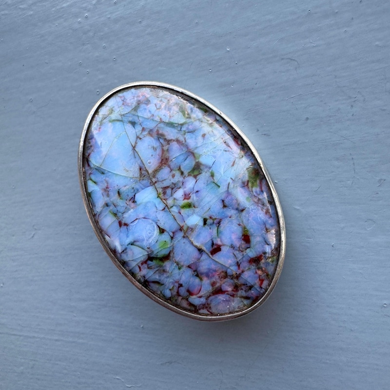 Silver Agate Brooches - Etsy UK