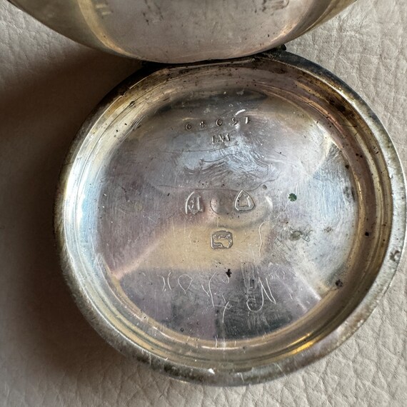 antique silver pocket watch key working hallmarked si… - Gem