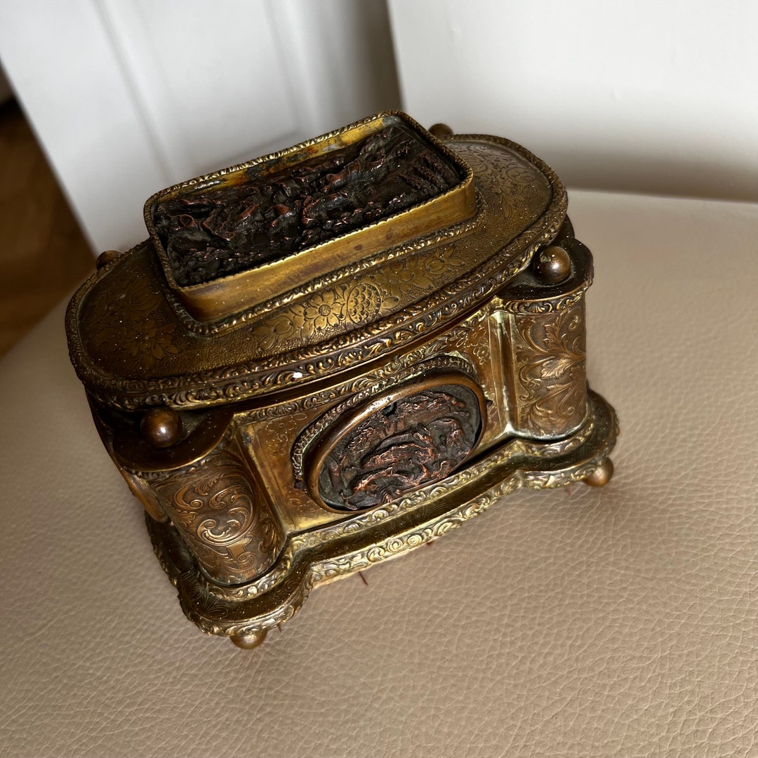 Antique French Music Box Antique Jewellery Box Musical Jewelry Box ...