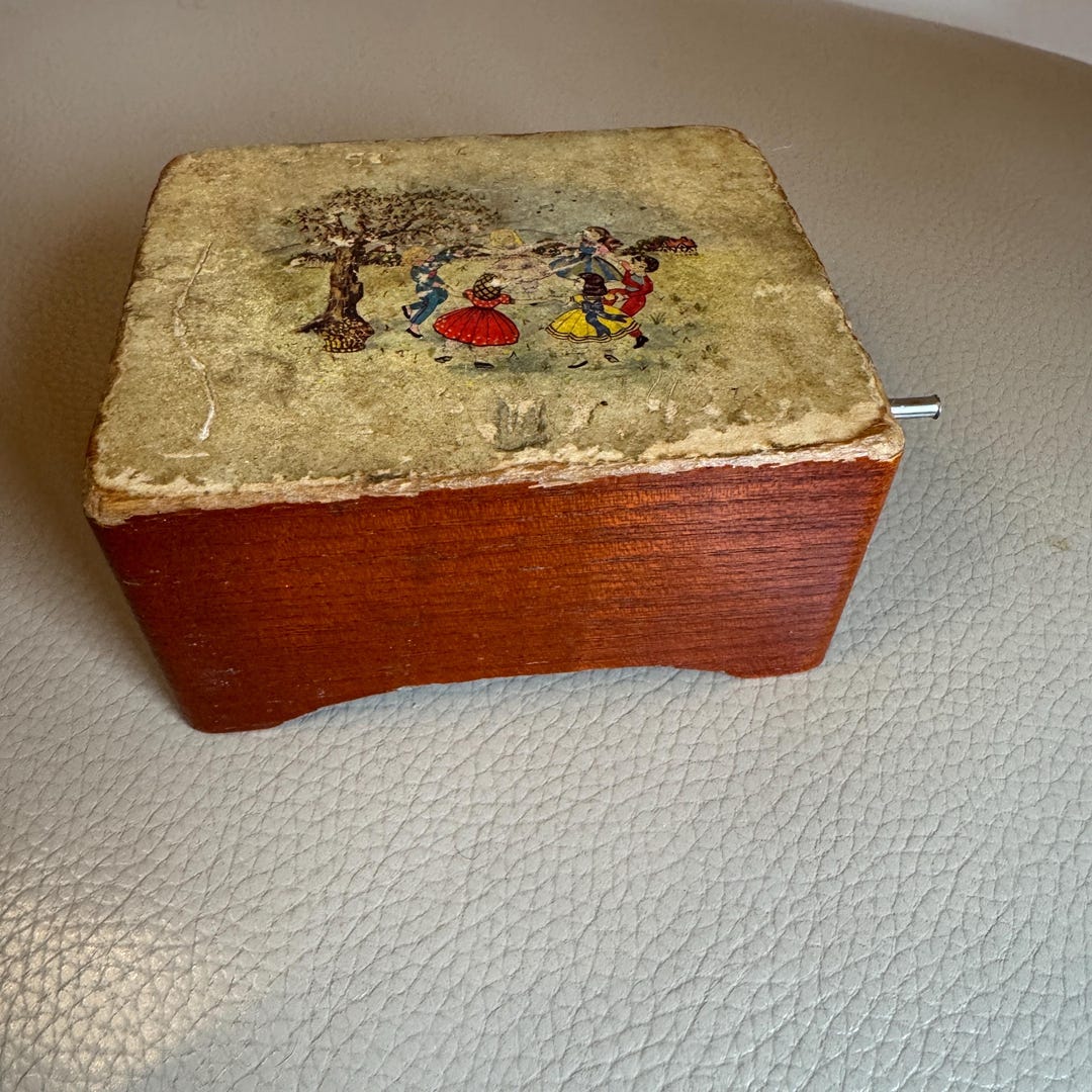 Vintage Toy Vintage Musical Box Antique Toy Antique Wooden Toy Antique ...