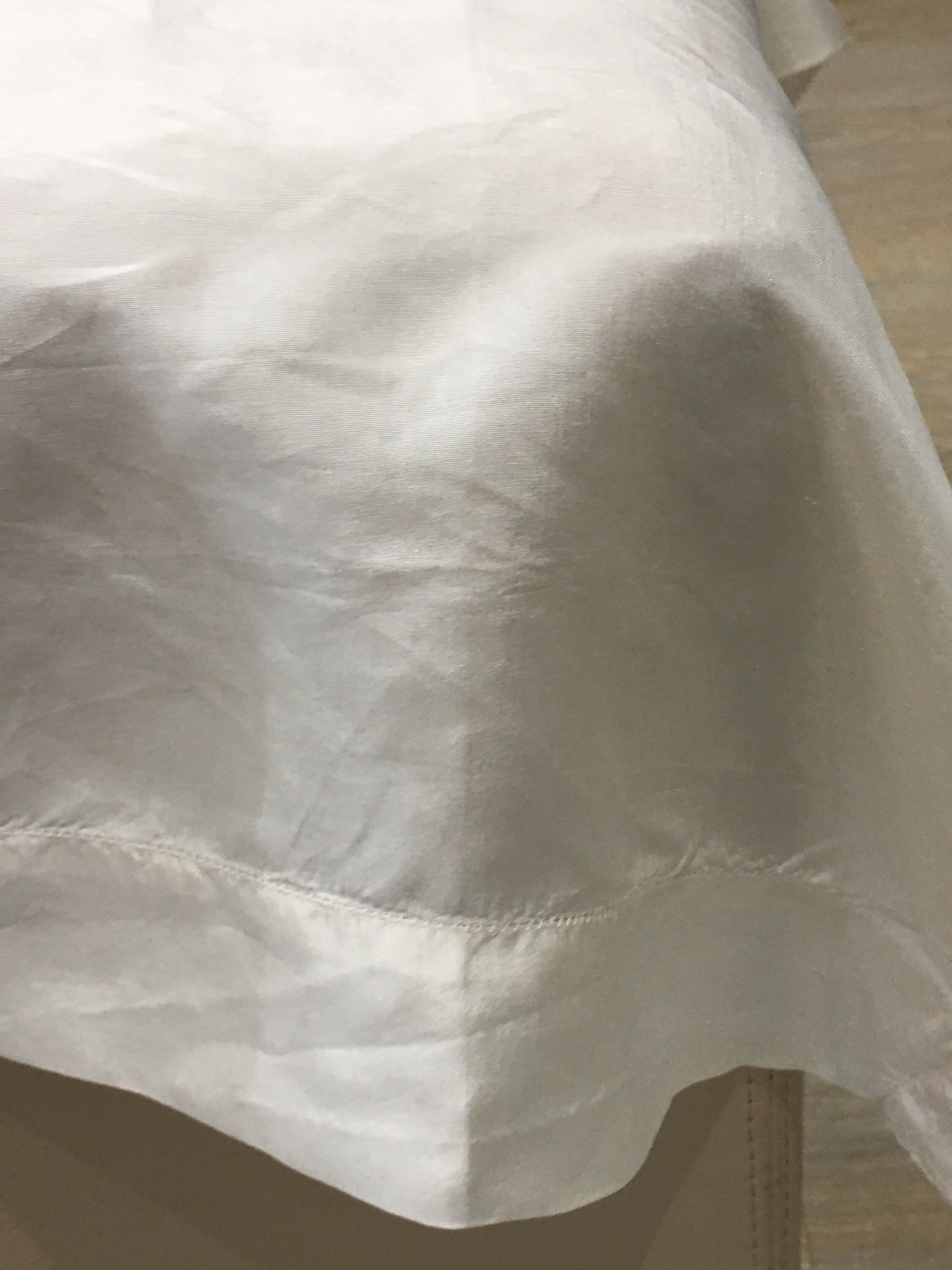 Vintage Tablecloth 1950s Table Cover Cream Tablecloth Silk - Etsy