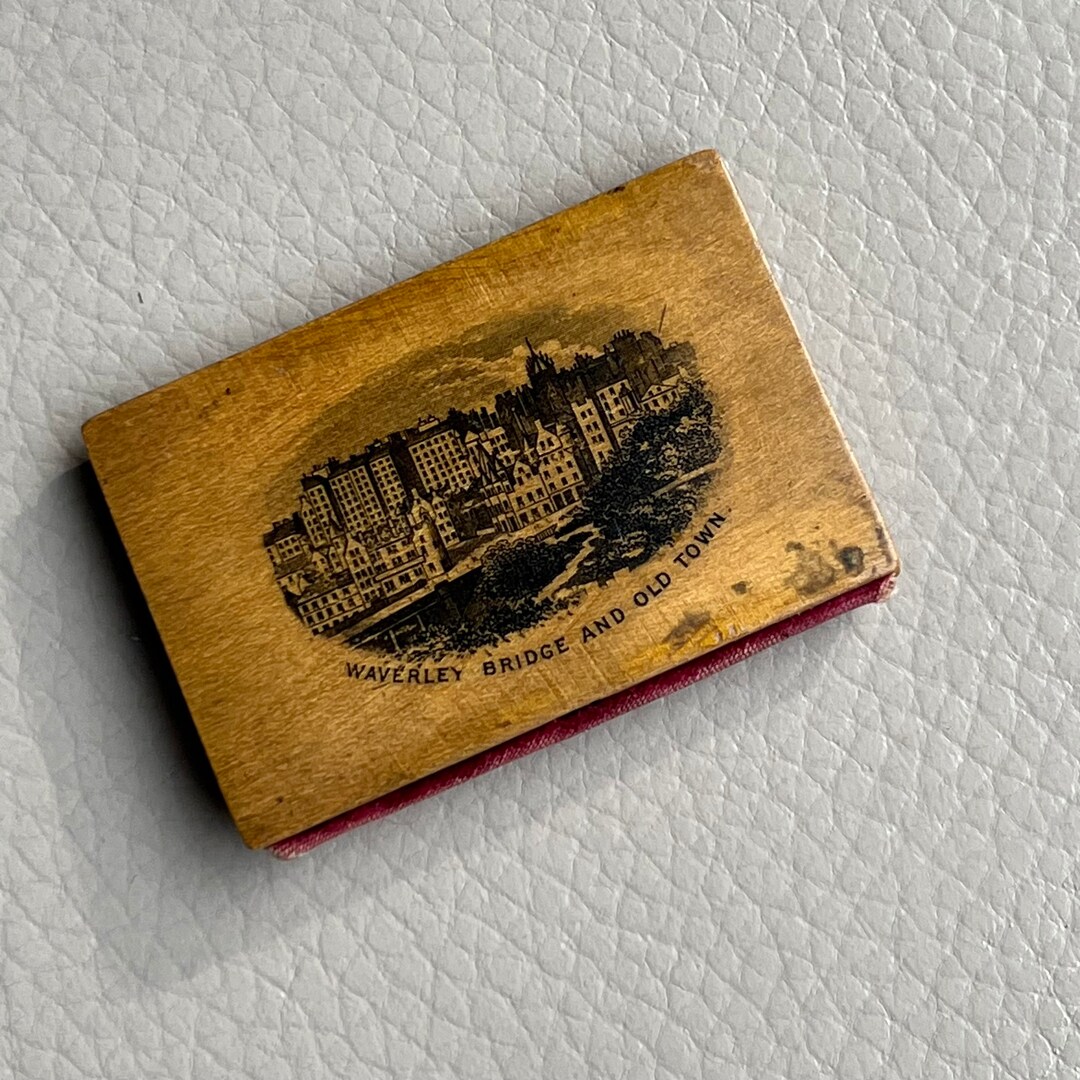 Antique Needlecase Victorian Needle Book Mauchline Ware Sewing Case ...