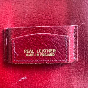 Vintage Writing Case Red Leather Writing Case Writing Pad Holder Blank ...