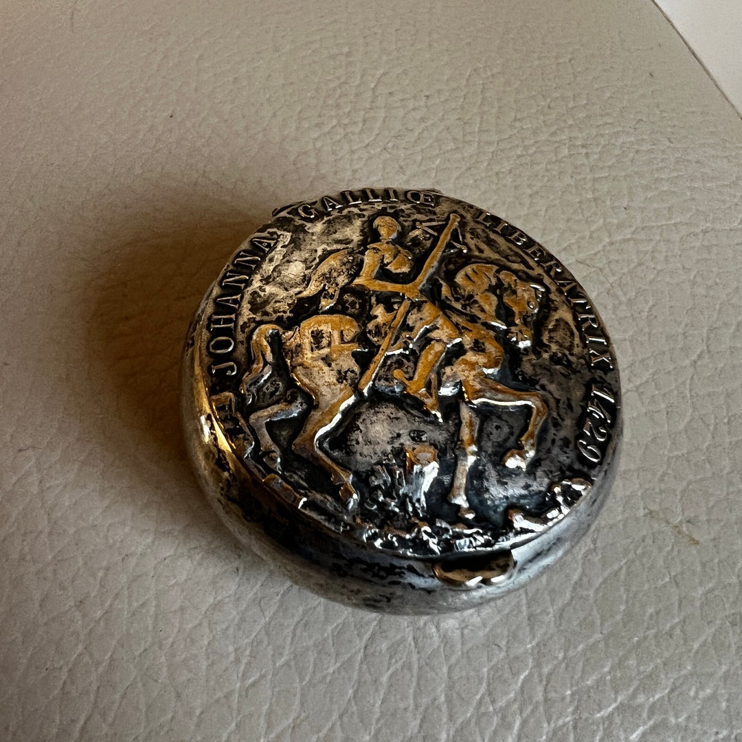 Antique Snuff Box French Snuff Box Napoleon III Snuff Box Silvered ...