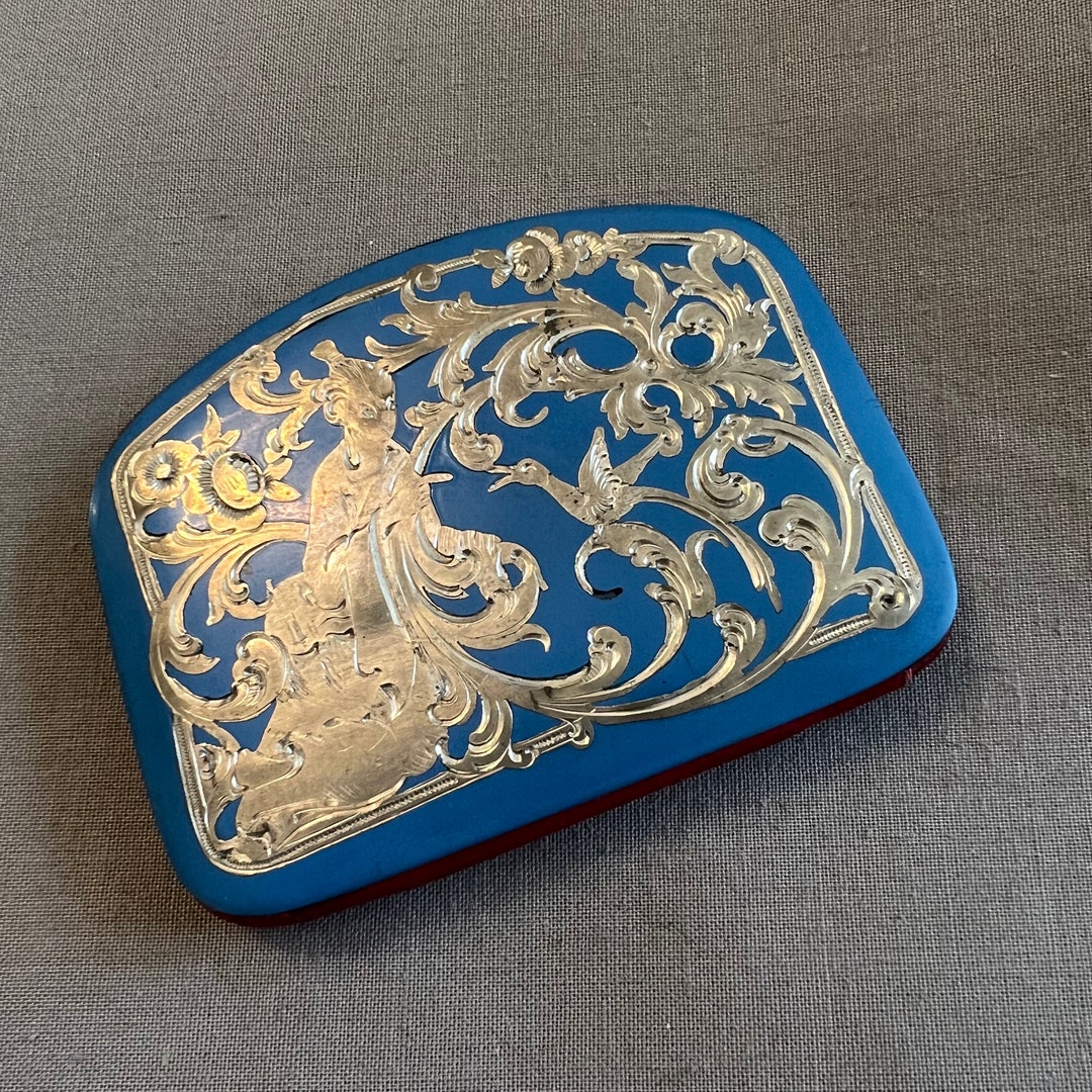 Antique Purse Concertina Purse Silver Mounted Purse Silver Inlay Purse ...