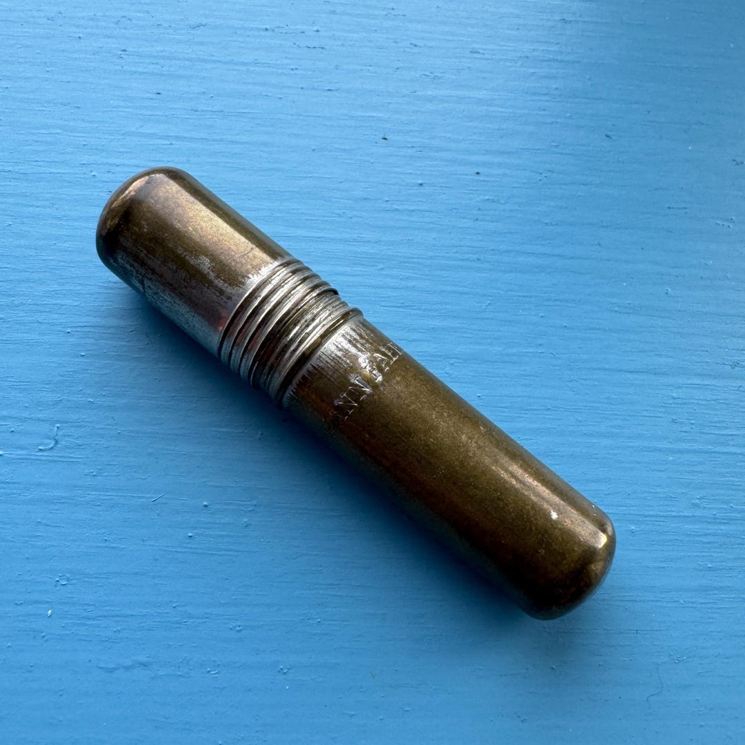 Antique Pen Nib Case Silvered Brass Pencil Lead Case Johann Faber ...