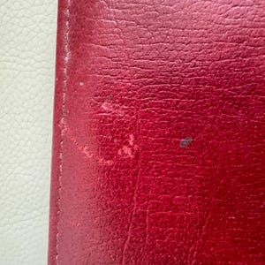 Vintage Writing Case Red Leather Writing Case Writing Pad Holder Blank ...