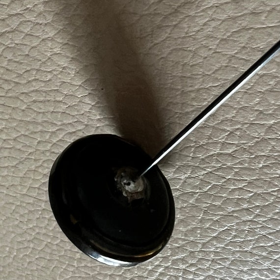 Antique Hatpin Gutta Percha Hatpin 19th Century Hat p… - Gem