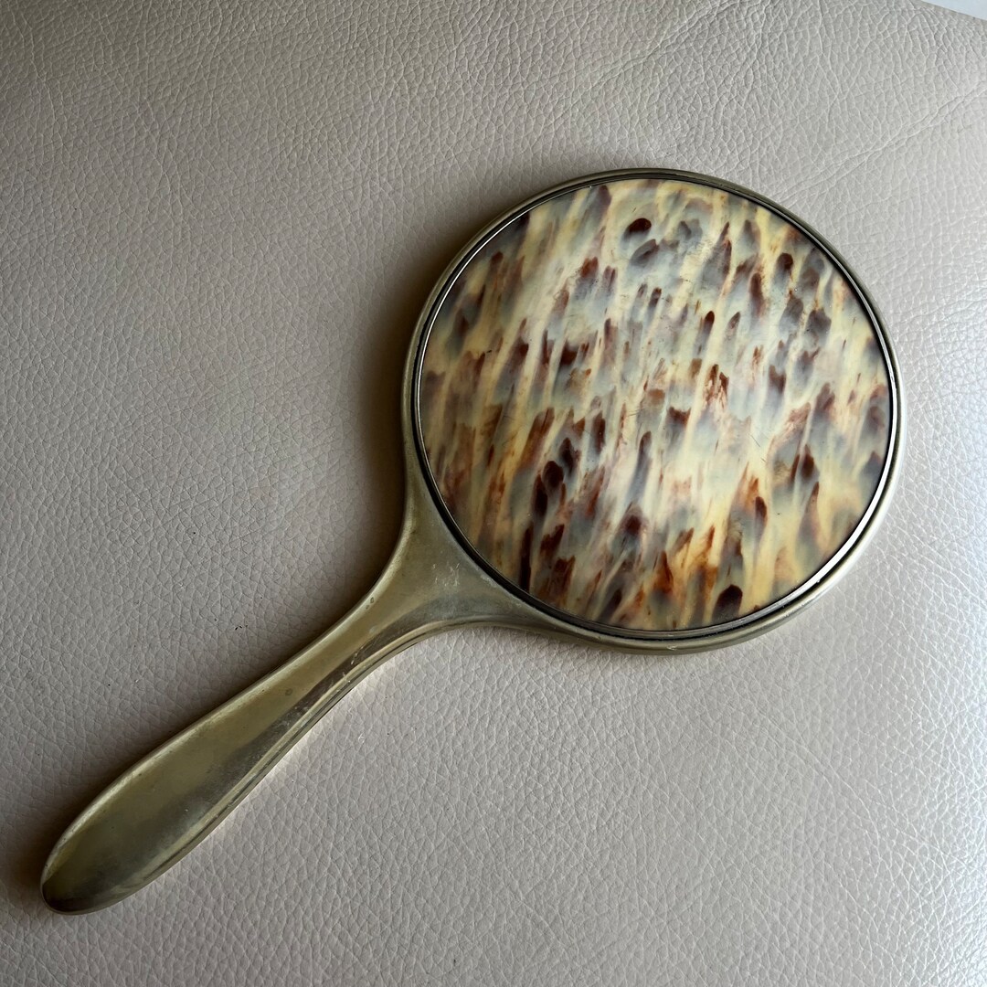 1930s Hand Mirror Bakelite Mirror Vintage Mirror Art Deco 1940s Bedroom ...