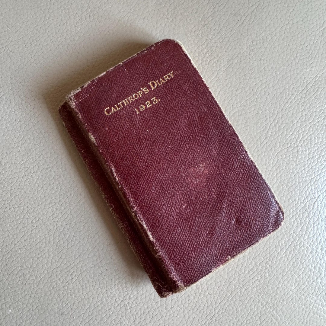 Antique Diary Pocket Book and Diary 1920s Diary 1923 Promotional Diary ...