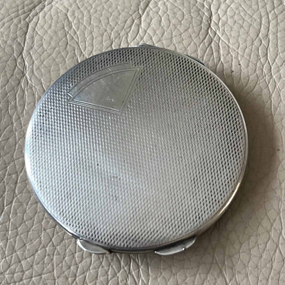 Silver Compact Art Deco Compact Hallmarked Silver Powder Compact 1940s ...
