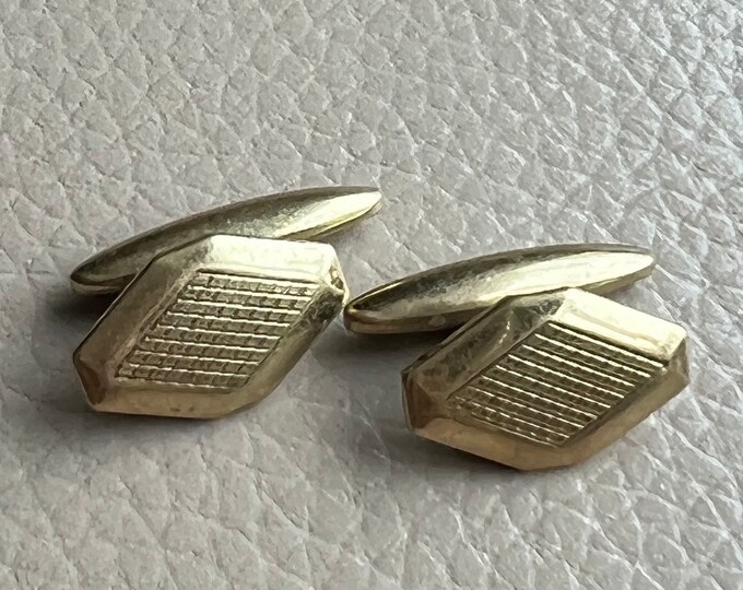 Vintage 1940's 1950's Hunter Hunting Dog Gun Rifle Cufflinks Cuff Links ...