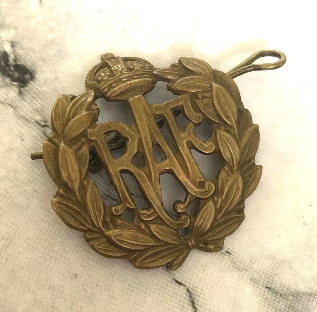 Vintage RAF Cap Badge Antique Military Badge Royal Air Force Badge ...