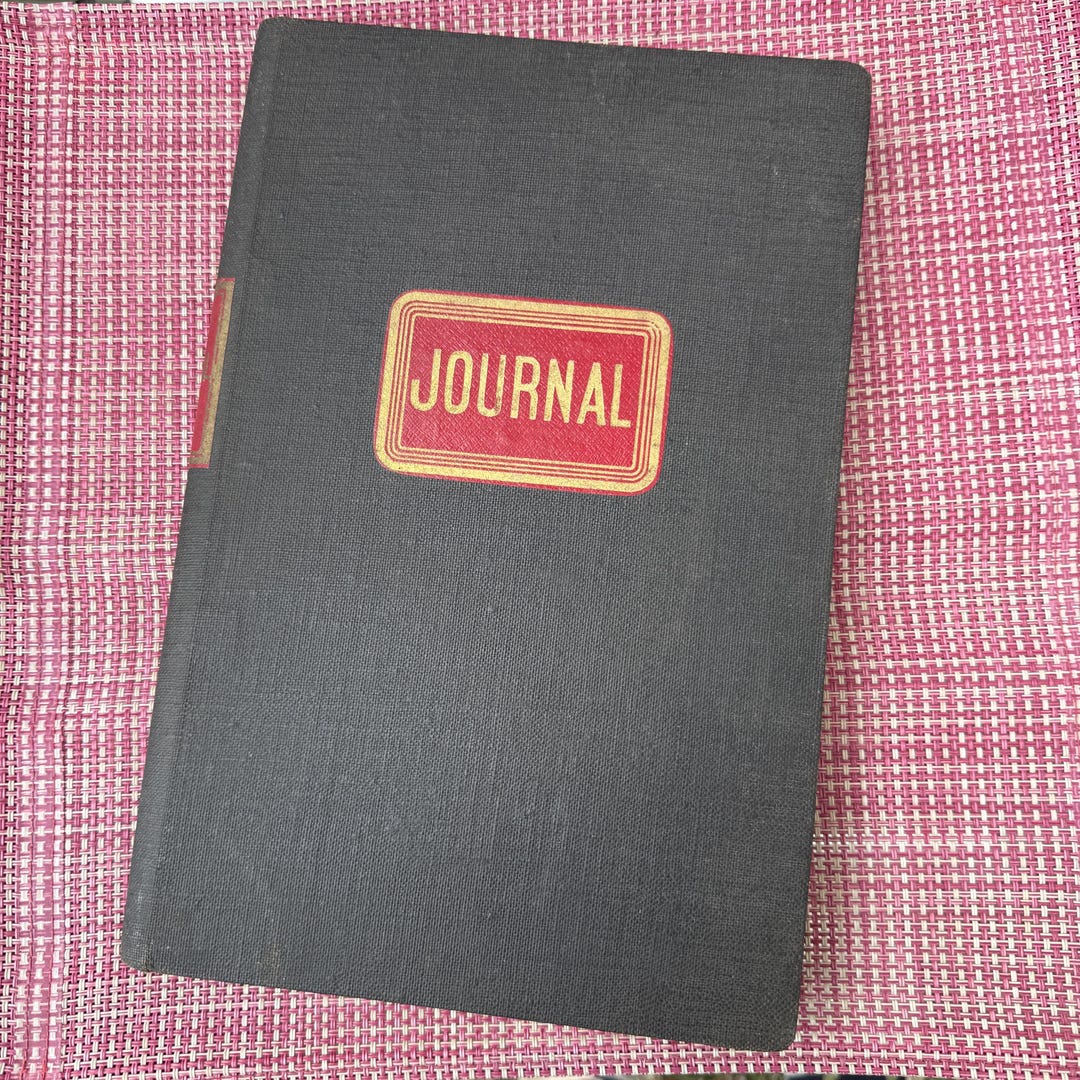 Antique Book Cashbook Vintage Accounts Book Antique French Journal ...
