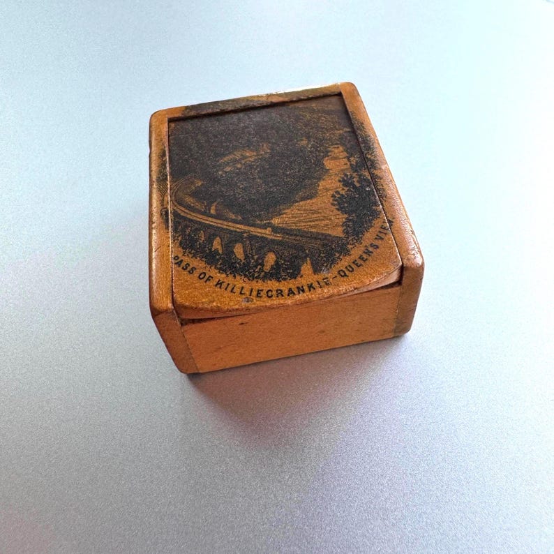 Antique Mauchlinware Stamp Box: Victorian Stationery, Pass of ...