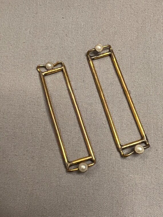 Antique Pair Buckles 1920s Buckles Ribbon Buckles Fau… - Gem
