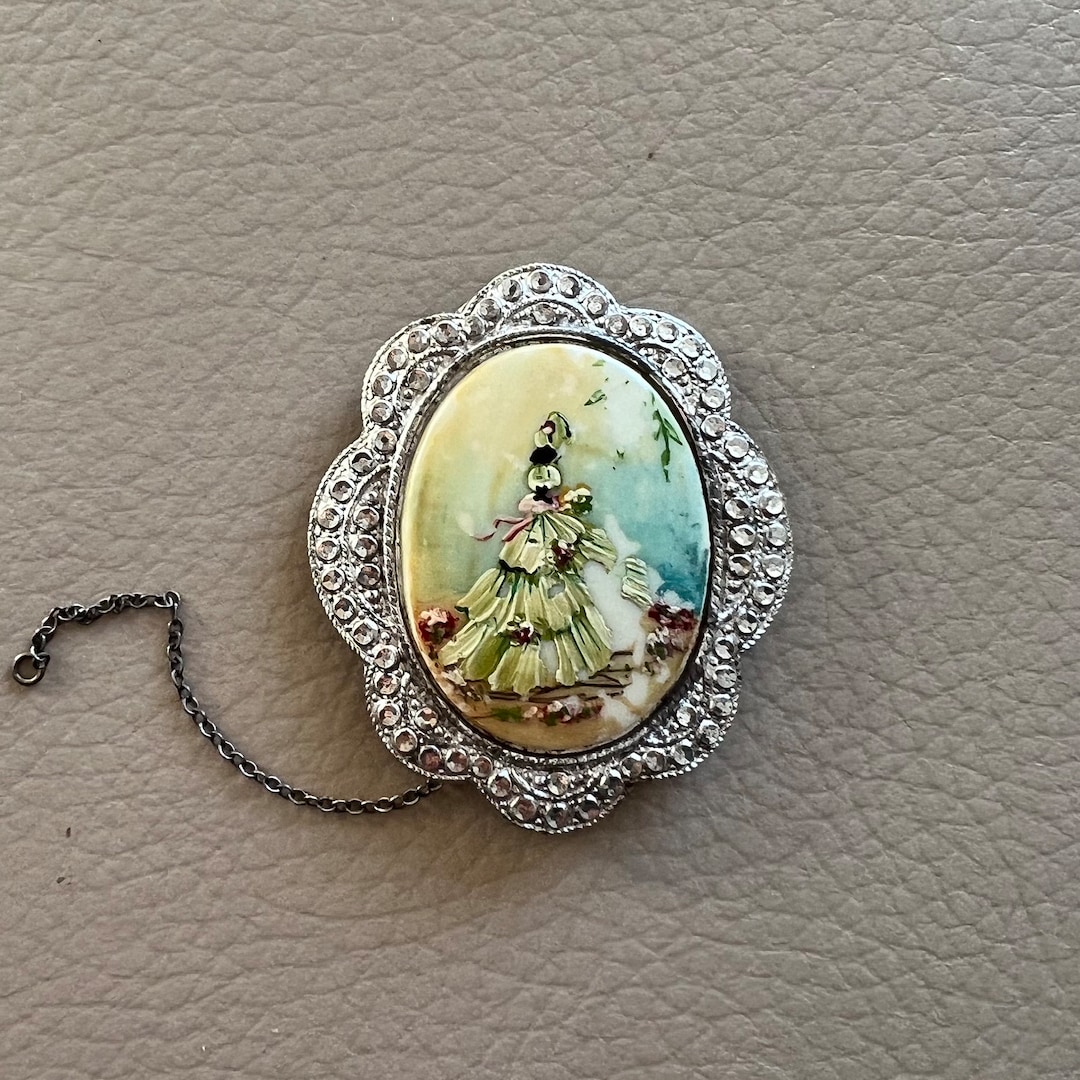 Charles Horner Brooch Picture Brooch Hallmarked Silver Chester 1948 ...