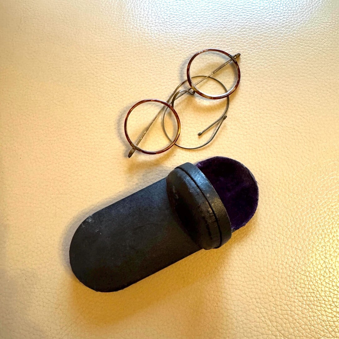 Antique Spectacles in Case Edwardian Glasses Case Edwardian Spectacles ...