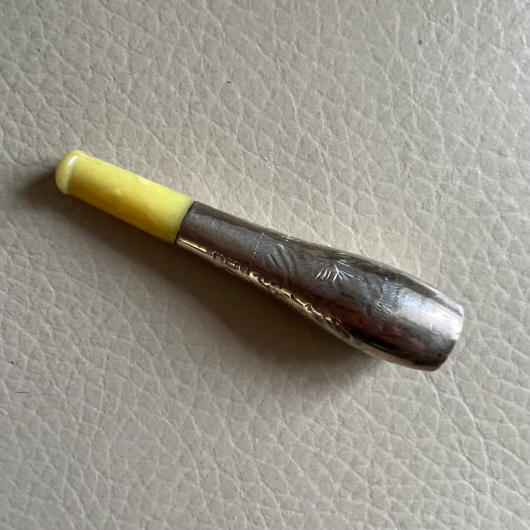 Antique Silver Cigar Holder Antique Silver Cheroot Holder Hallmarked ...