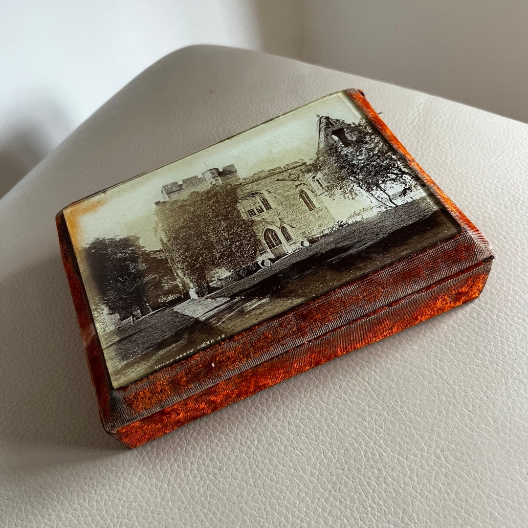 Antique Chocolate Box 1900s Box Red Velvet Box Trinket Box Pen Box ...