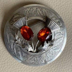 Antique Plaid Pin Vintage Kilt Pin Antique Scottish Brooch Hallmarked ...