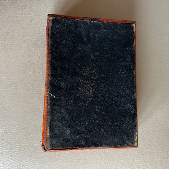 Antique Red Velvet Trinket Box: Hulme Abbey Sepia Pho… - Gem