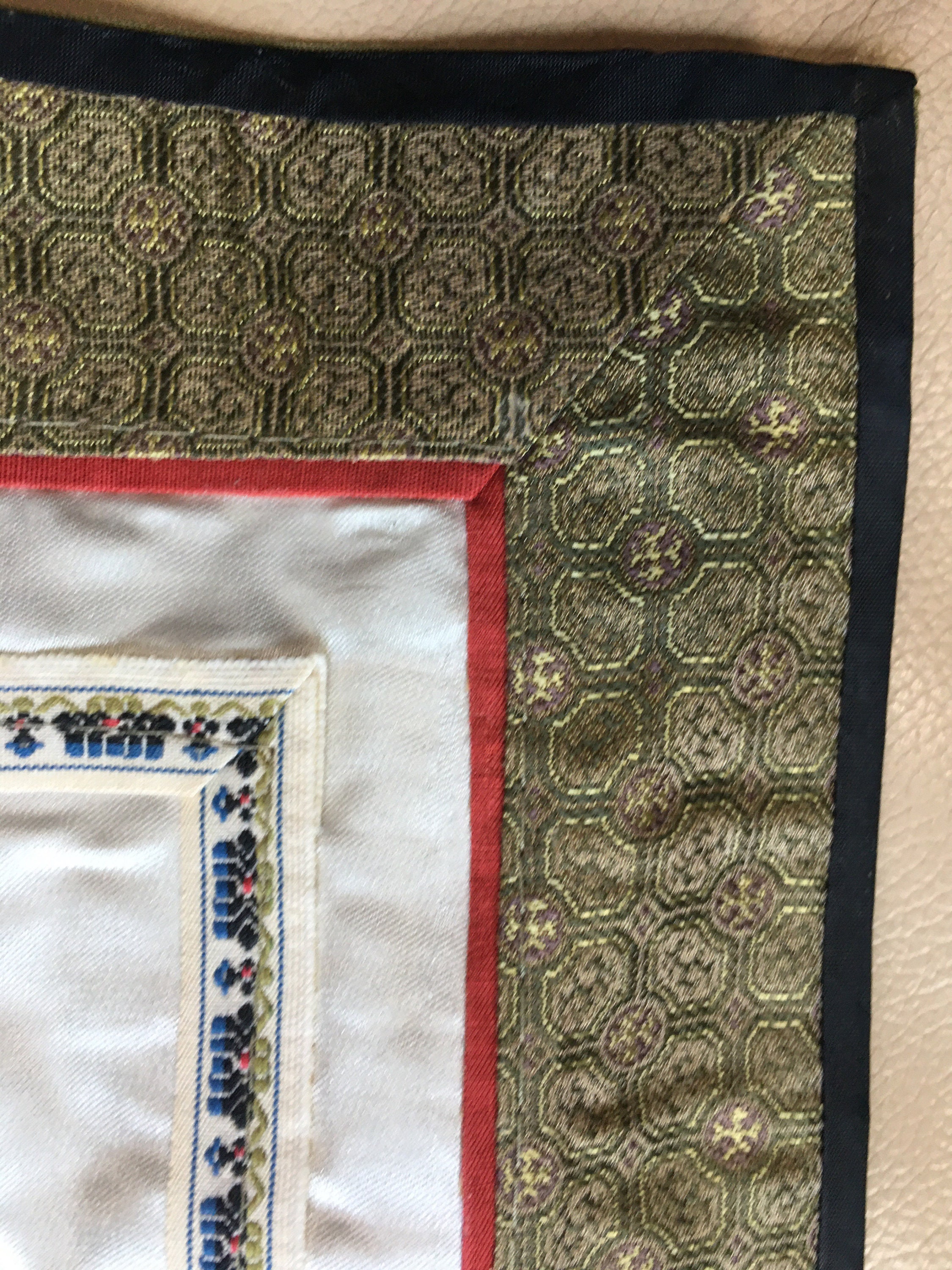 Vintage Chinese Embroidered Panel Embroidered Mat 1930s | Etsy