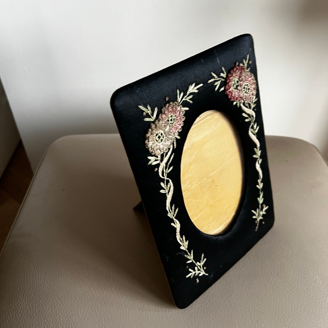 Antique Silk Picture Frame Antique Photo Frame Antique Frame - Etsy
