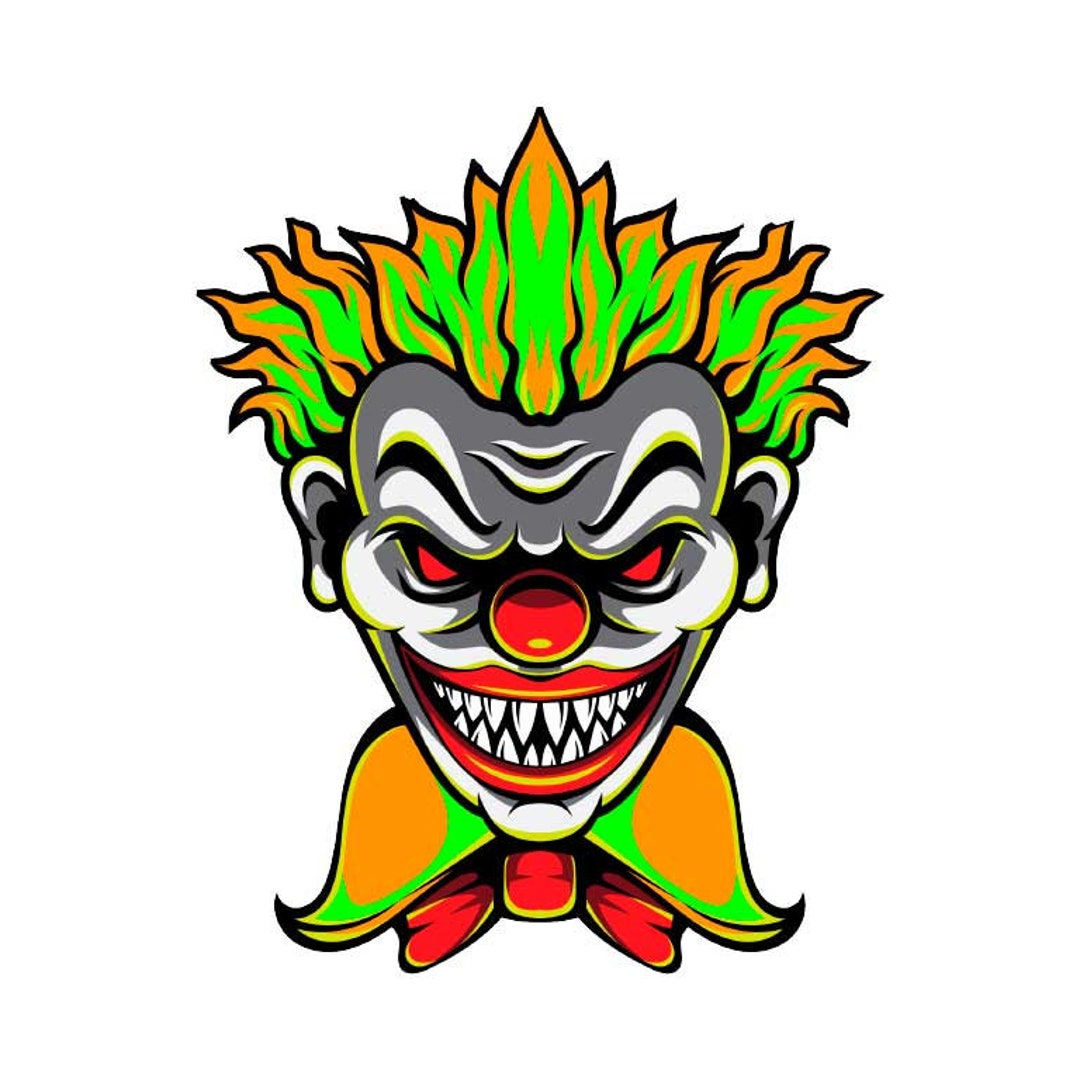Clown Stickers/clown Decals/scary Clown Stickers/joker Face Stickers ...