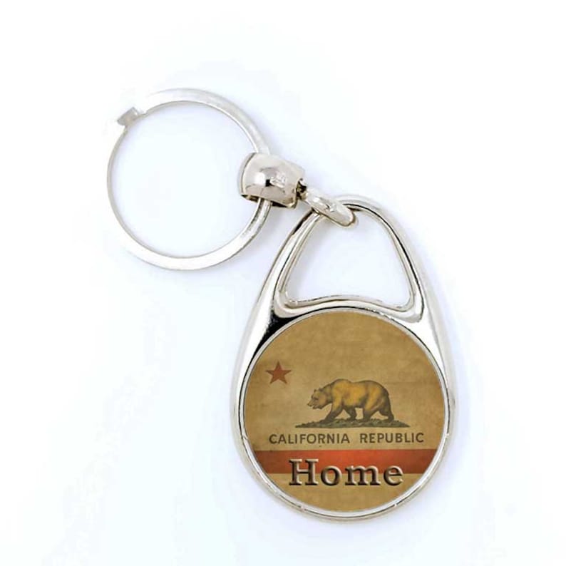 California Home Personalized Metal Key Chains/los Angeles Key - Etsy