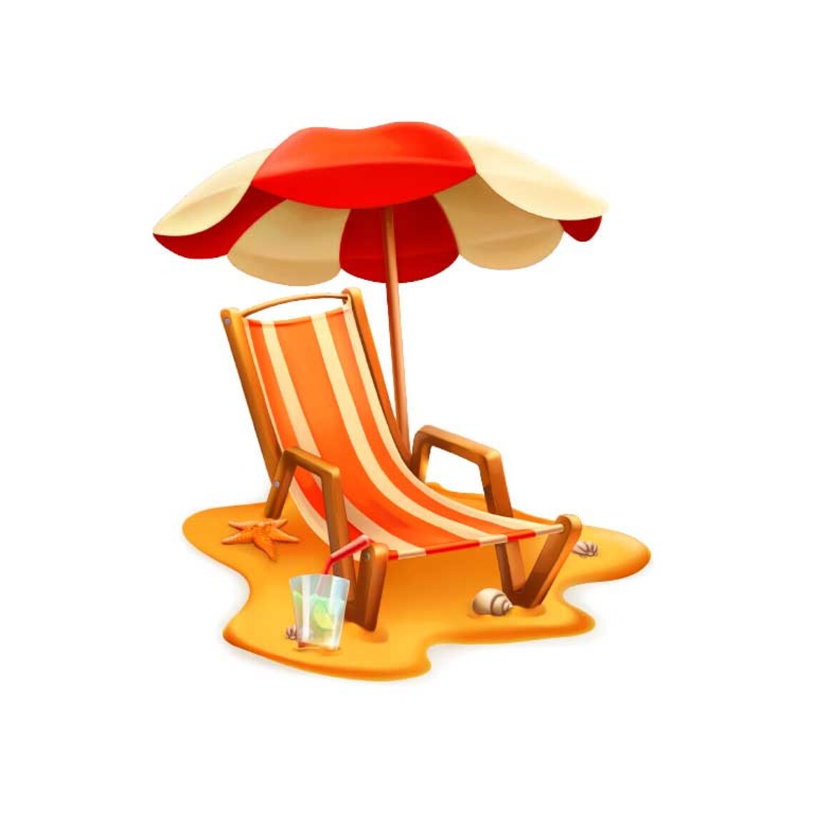 Beach Chair Sticker/beach Stickers/vinyl Stickers/ocean - Etsy