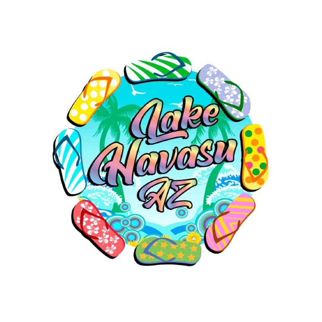 Lake Havasu City Sticker: Flip Flop Decal for Windows - Etsy