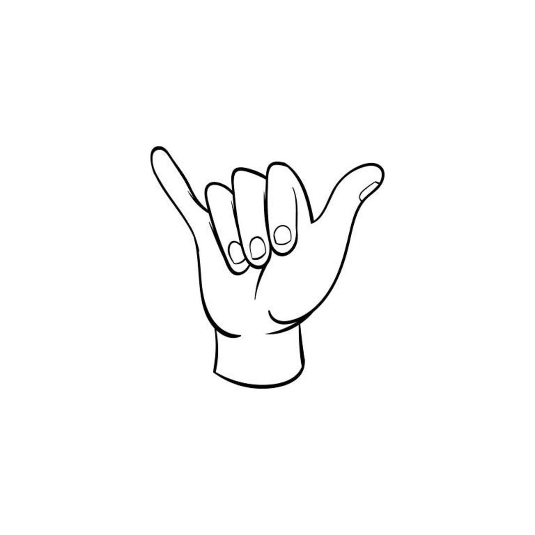 Hang Loose Stickers/hang Loose Decals/surfer Hang Loose/surfer Stickers ...