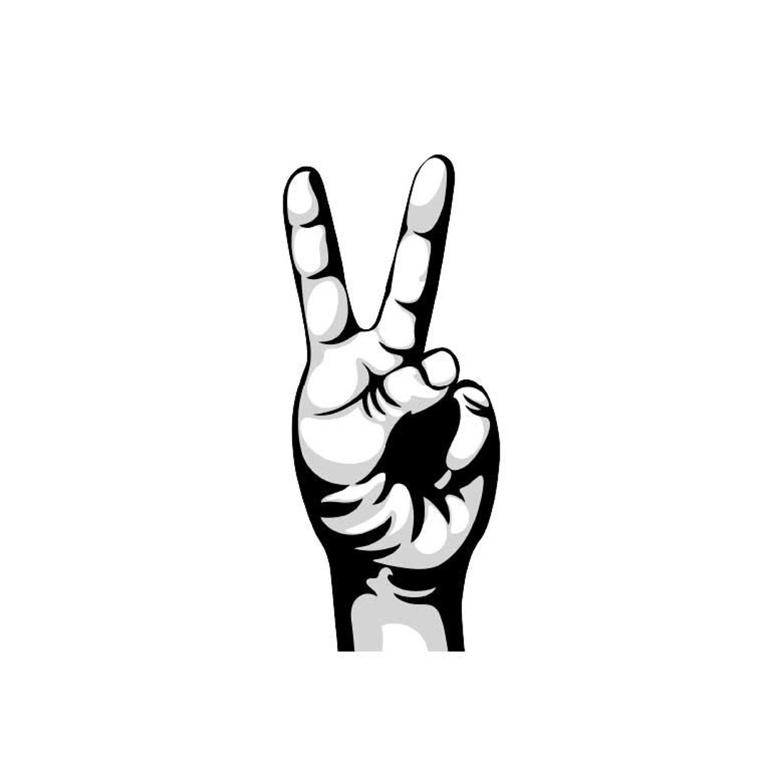 Peace Sign Vinyl Sticker: Hippie Decal for Laptop, Tumbler - Etsy