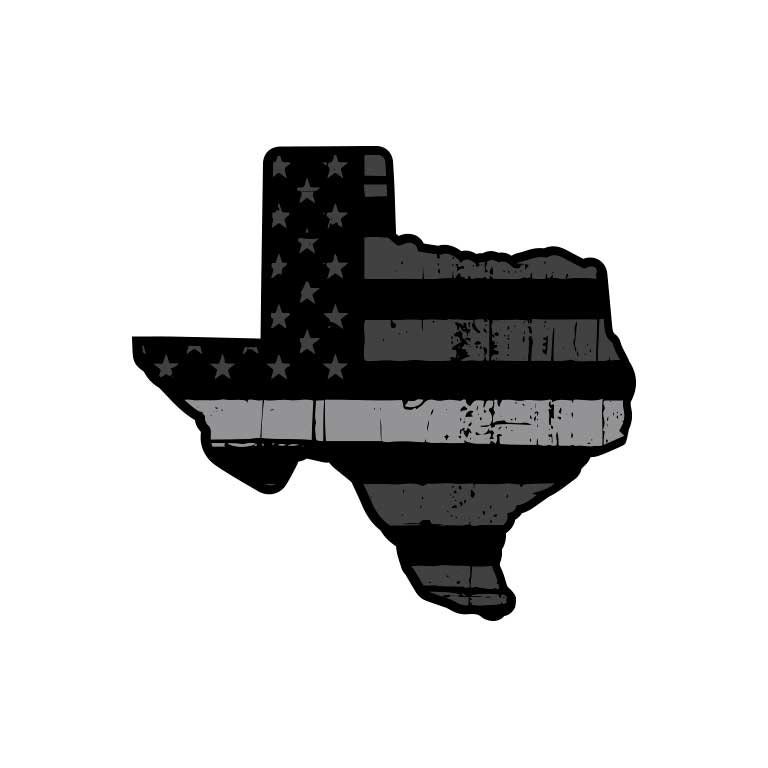 Texas Shaped Thin Blue Line Decals/corrections Sticker - Etsy