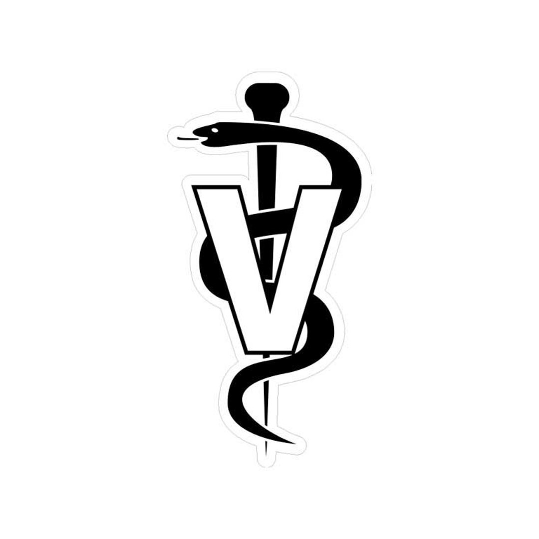 Caduceus Snake Medical Sticker Decals/veterinarian Stickers/vet Sticker ...