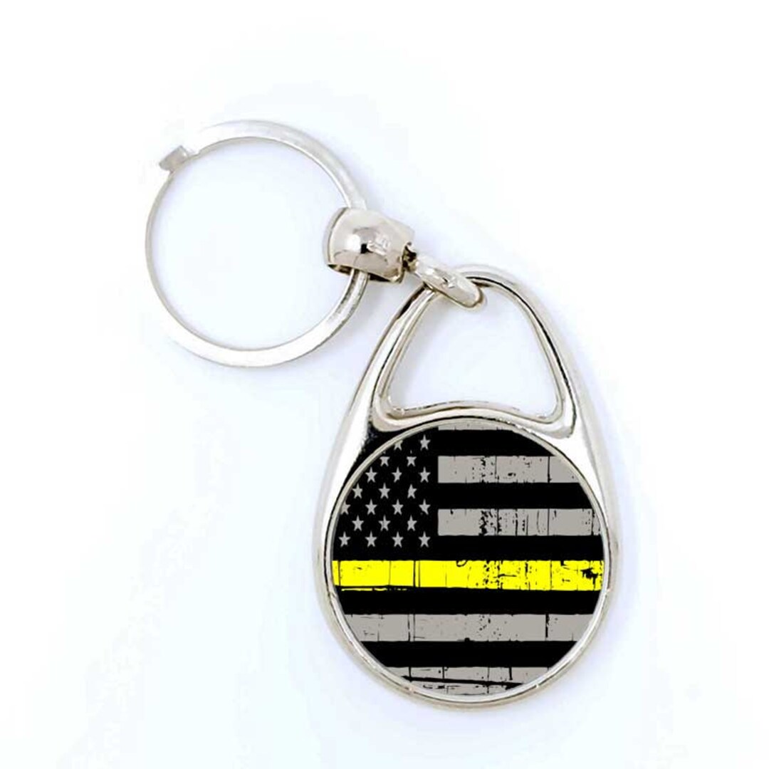 Thin Yellow Line Key Chains/personalized/ems/paramedics/dispatchers ...