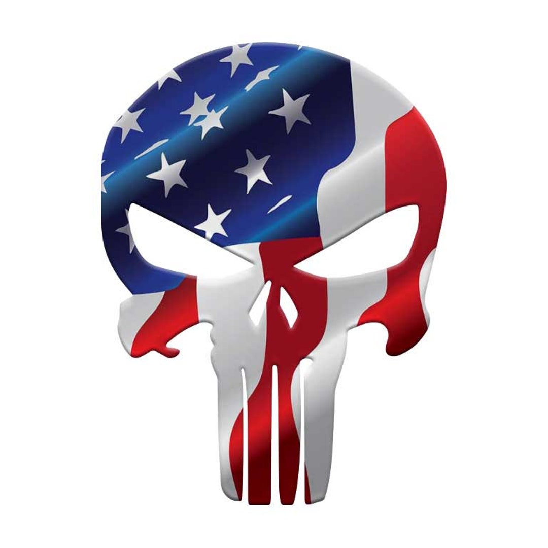 Punisher Skull American Flag Decals/punisher Stickers/punisher Decals ...