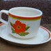 Fire Flower Temper-ware by Lenox Cup and Saucer Set/microwave Oven Safe ...