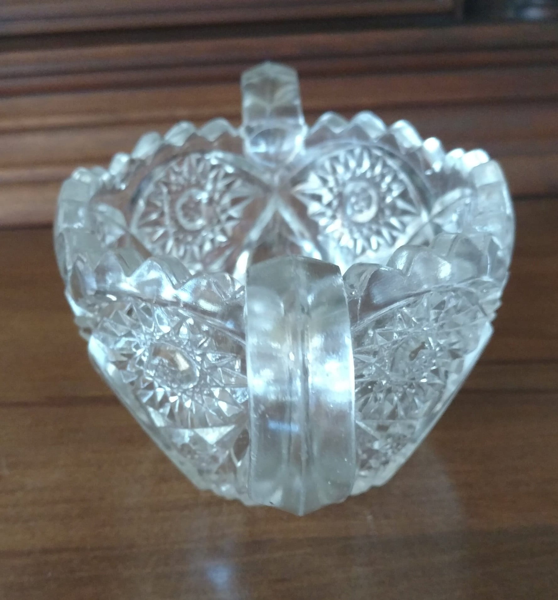 Vintage Pressed Glass Open Sugar Bowl With Handles-sawtooth - Etsy