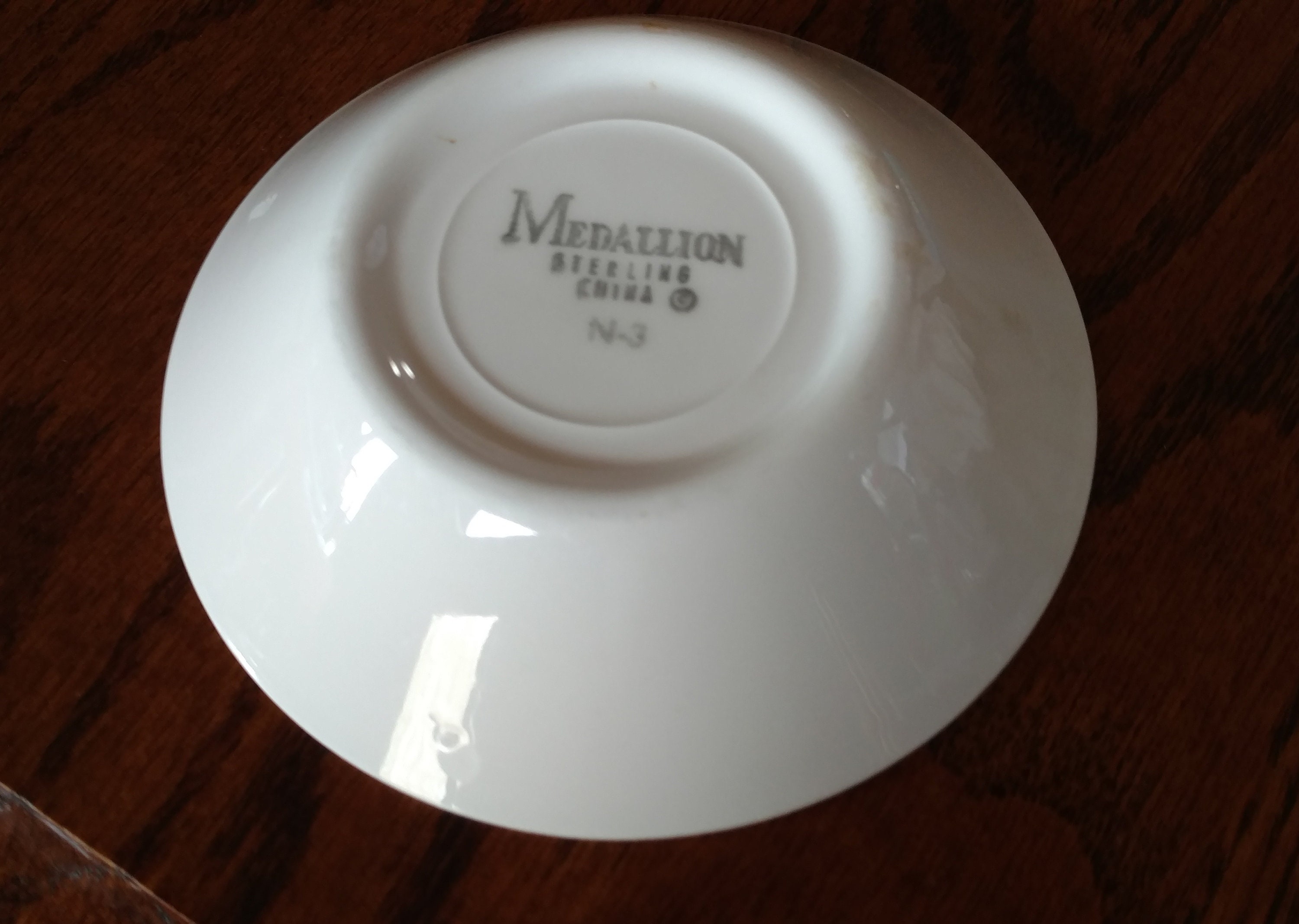 4 5/8 Vintage Sterling China Medallion White and Black | Etsy