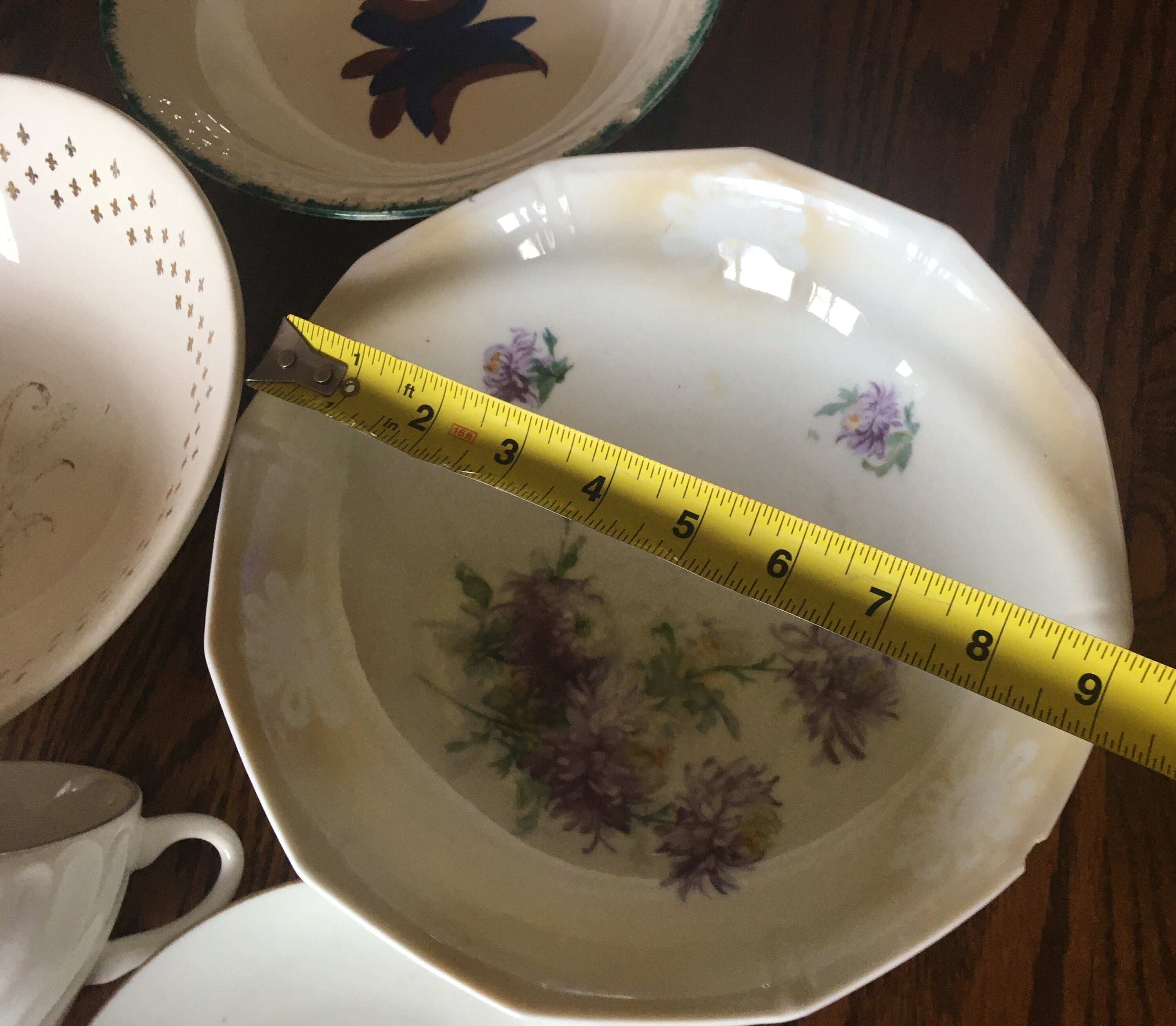 Supplies Crafting Projects Vintage Chipped Damage China Stoneware 3 ...