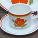 Fire Flower Temper-ware by Lenox Cup and Saucer Set/microwave Oven Safe ...