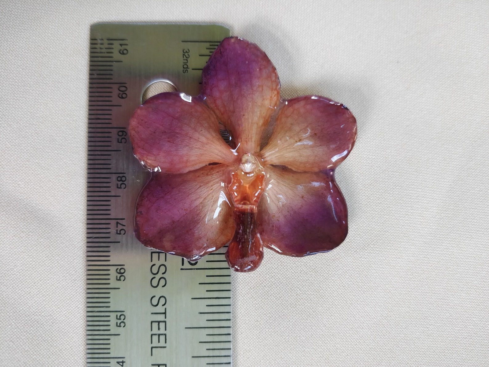 Resin Preserved Orchid Necklaces With Sterling Silver Chain or | Etsy