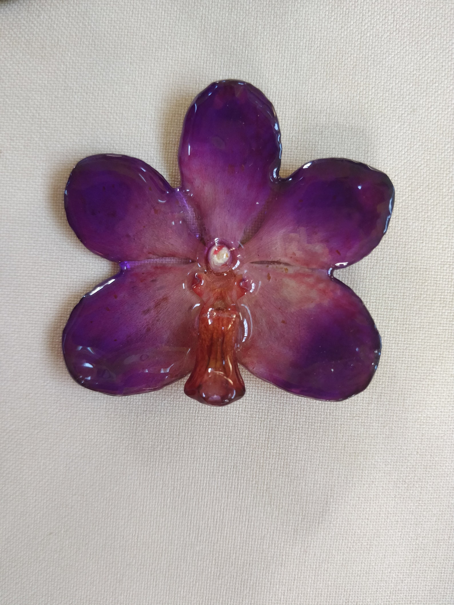 Resin Preserved Orchid Necklaces With Sterling Silver Chain or | Etsy