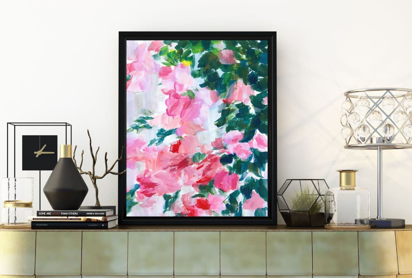 Abstract Flowers Wall Art Printable Abstract Painting | Etsy