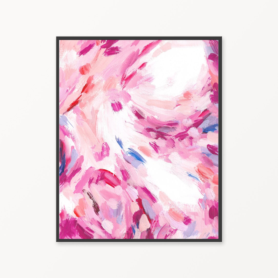Printable Pink Abstract Wall Art Prints, Printable Abstract Pink Art ...