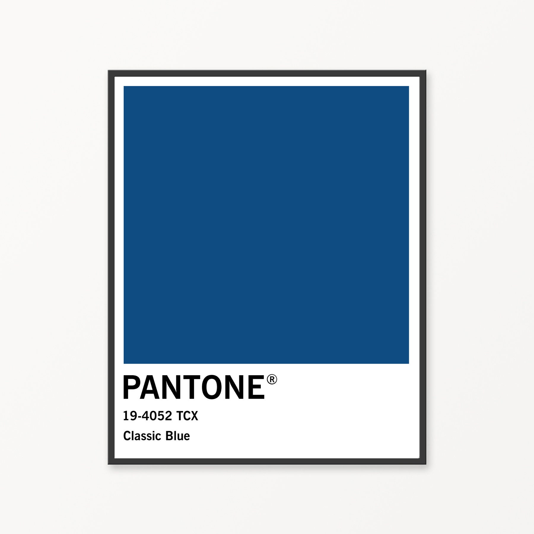 Pantone poster Pantone 2020 color Classic blue Pantone color | Etsy